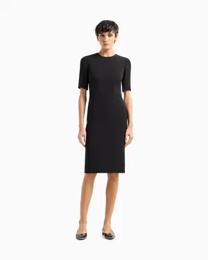 Giorgio Armani Silk Tube Dress - Black