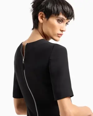 Giorgio Armani Silk Tube Dress - Black