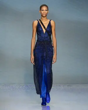 Giorgio Armani Embroidered Maxi Dress