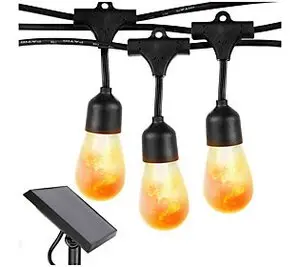 BRIGHTECH Ambience Pro Solar Led 5w Hanging Fla Me String Light - One-color