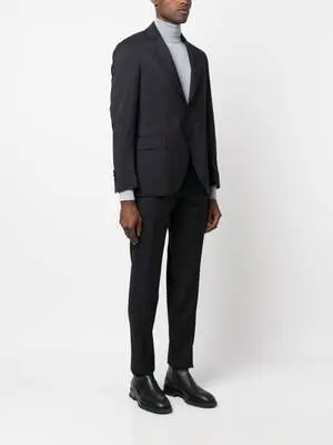 LARDINI Single-breasted Two-piece Wool Suit - Blue