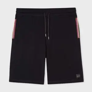 Paul Smith Jersey Cotton Lounge Shorts - Black
