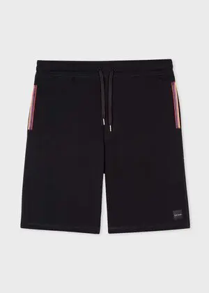 Paul Smith Jersey Cotton Lounge Shorts - Black