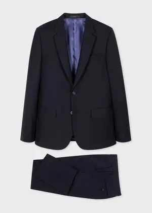 Paul Smith The Soho Tailored-fit Wool 'a Suit To Travel - Blue