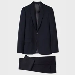 Paul Smith The Soho - Tailored-fit Navy Wool 'a Suit To Travel In' Navy