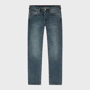 Paul Smith Tapered-fit 'crosshatch Stretch' Rinse Jeans - Blue