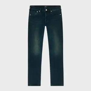 Paul Smith Slim-standard 'crosshatch Stretch' Jeans - Blue