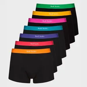 Paul Smith Organic-cotton Boxer Briefs Seven Pack - Black