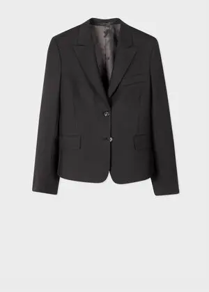 Paul Smith Cropped 'a Suit To Travel In' Wool Blazer