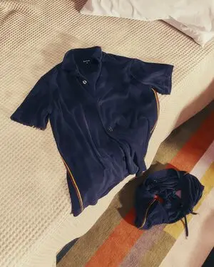 Paul Smith Towelling Lounge Shorts - Blue