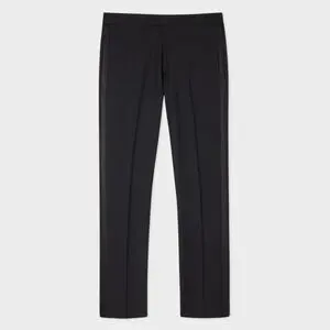 Paul Smith Slim-fit Wool-mohair Evening Pants - Black