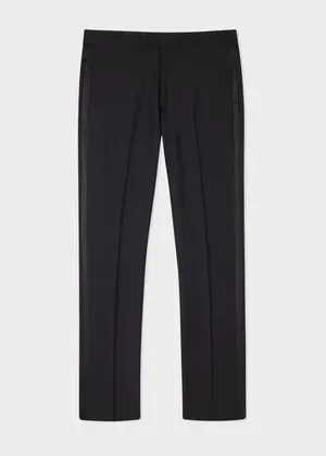 Paul Smith Slim-fit Wool-mohair Evening Pants - Black