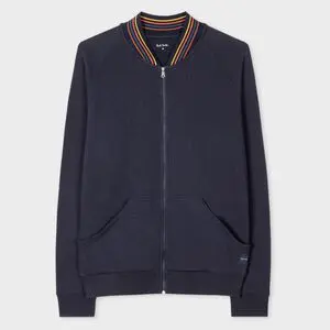 Paul Smith Cotton 'artist Stripe' Zip Lounge Top