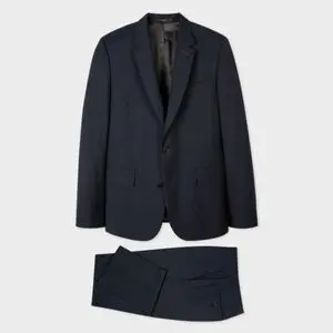 Paul Smith Tailored-fit Navy Wool Twill Two-button Suit Navy