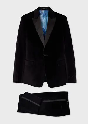 Paul Smith The Soho Tailored-fit Velvet Evening Suit