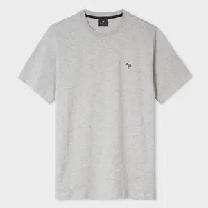 Paul Smith Marl Cotton Zebra Logo T-shirt Grey Marl