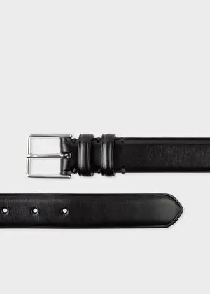 Paul Smith Leather Double Keeper Suit Belt - Black