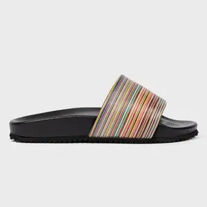 Paul Smith Leather Slides With - Multicolour