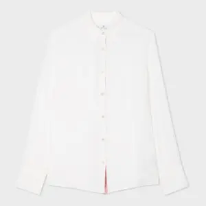 Paul Smith PS Paul Smith 'Spray Swirl' Placket Shirt Cream