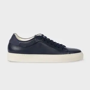 Paul Smith Leather 'basso' Trainers - Blue