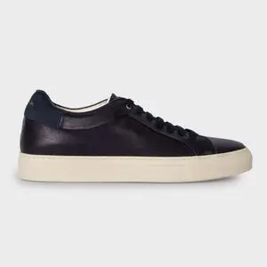 Paul Smith Leather 'Basso' Trainers Navy