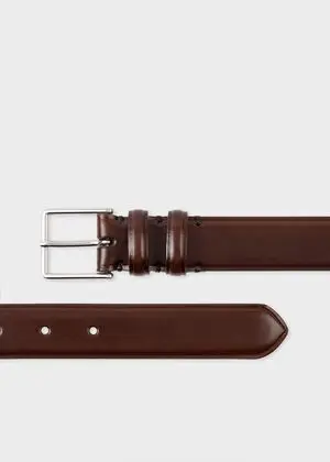 Paul Smith Leather Double Keeper Belt - Brown