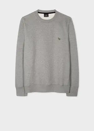 Paul Smith Cotton Zebra Logo Sweatshirt - Grey
