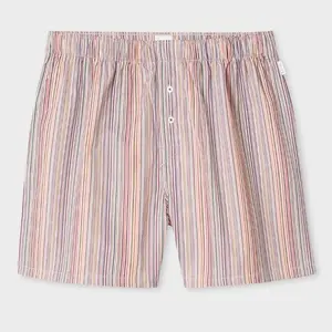 Paul Smith 'signature Stripe' Cotton Boxer Shorts - Signature Stripe