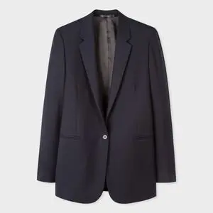 Paul Smith Wool Travel Blazer - Blue
