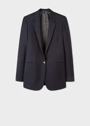 Paul Smith Wool Travel Blazer - Blue