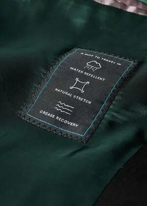 Paul Smith The Soho Tailored-fit Wool 'a Suit To Travel - Black