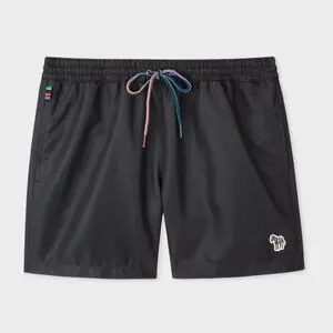 Paul Smith Zebra Logo Swim Shorts - Black
