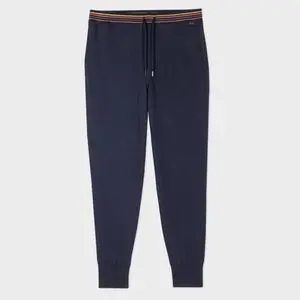 Paul Smith Navy Cotton 'artist Stripe' Lounge Pants Navy