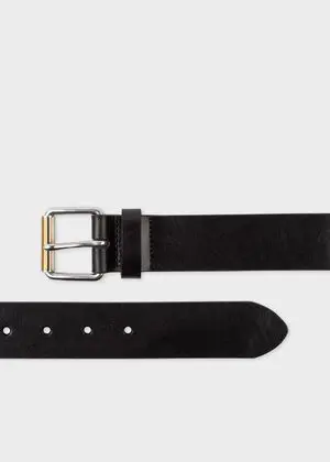 Paul Smith Leather Belt With Roller Buckle