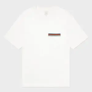 Paul Smith Signature Stripe' Pocket T-shirt - White