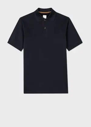 Paul Smith Cotton 'artist Stripe' Placket Polo Shirt - Blue