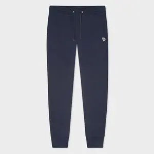 Paul Smith Tapered-fit Dark Navy Zebra Logo Cotton Sweatpants Dark Navy