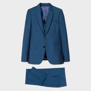Paul Smith The Soho - Tailored-fit Indigo Wool-mohair Three-piece Suit Indigo