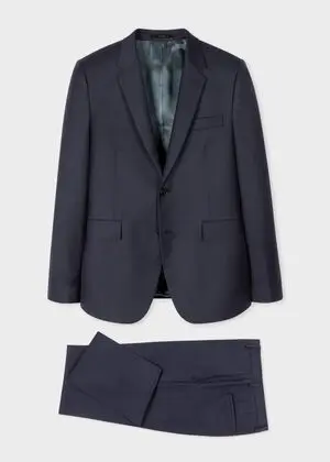 Paul Smith The Kensington Slim-fit Pin Dot Wool Suit - Blue