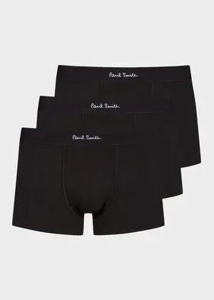 Paul Smith Organic Cotton Low-rise Boxer Briefs Three Pack