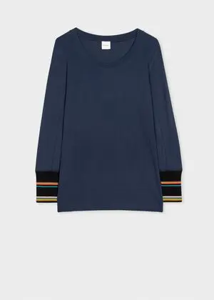 Paul Smith Signature Stripe Long-sleeve Top - Blue