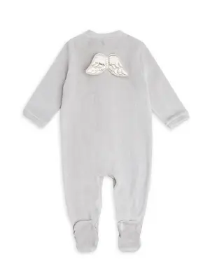 MARIE-CHANTAL Baby's Velour Angel Wing Sleepsuit