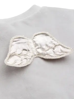 MARIE-CHANTAL Baby's Velour Angel Wing Sleepsuit