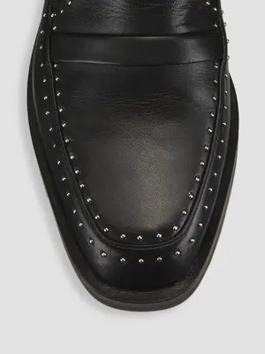 3.1 Phillip Lim Alexa Soft Studded Leather Penny Loafers