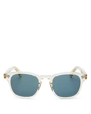 Garrett Leight Ace Square Sunglasses - Pure Glass/blue