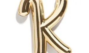 Baublebar Bubble Initial Pendant Necklace - Gold K