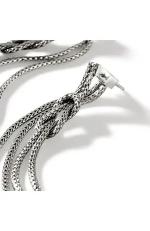 John Hardy Love Knot Drop Earrings - Silver