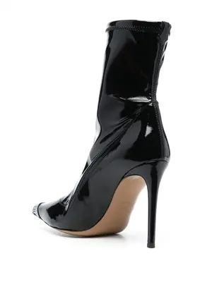 Alexandre Vauthier 105mm Crystal-embellished Patent-leather Boots