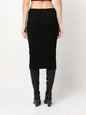 COURREGES Detachable-panel High-waist Skirt
