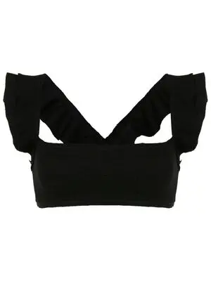 CLUBE BOSSA Jasper Square Neck Bikini Top - Black